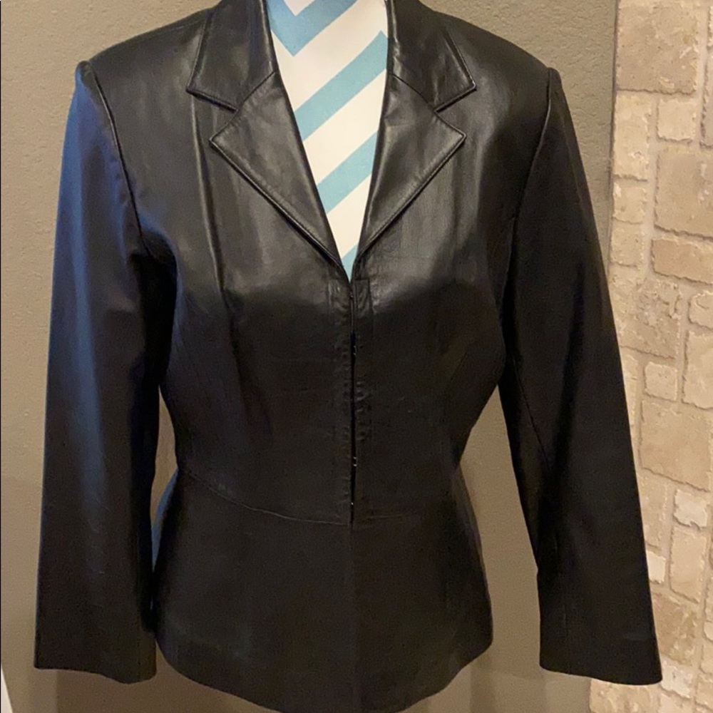 Wilsons Pelle Studio Fitted Leather Jacket - Gem